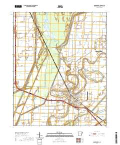 USGS US Topo 7.5-minute map for Marked Tree AR 2020 – American Map Store