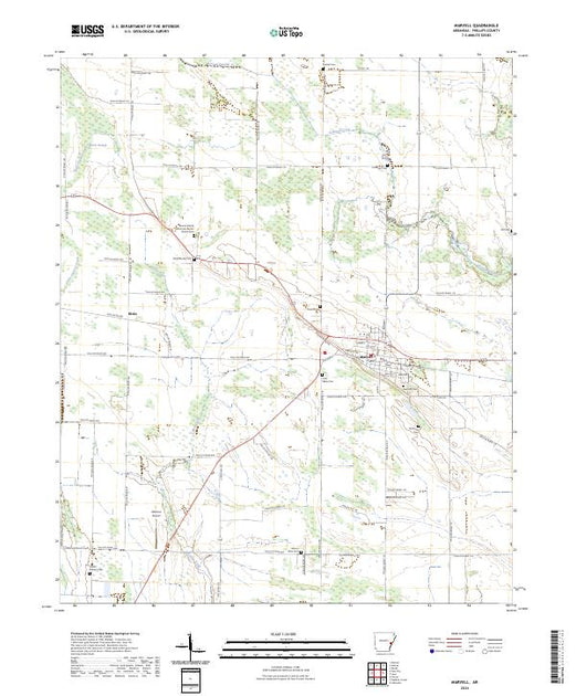 US Topo 7.5-minute map for Marvell AR – American Map Store