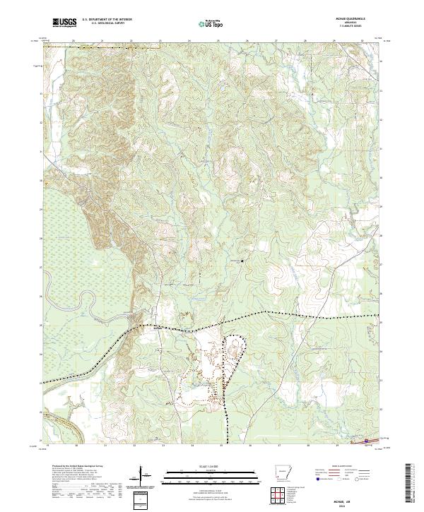 US Topo 7.5-minute map for McNab AR – American Map Store