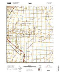 USGS US Topo 7.5-minute map for Needham AR 2020 – American Map Store