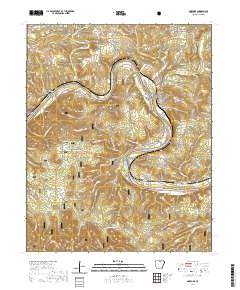 USGS US Topo 7.5-minute map for Norfork AR 2020 – American Map Store