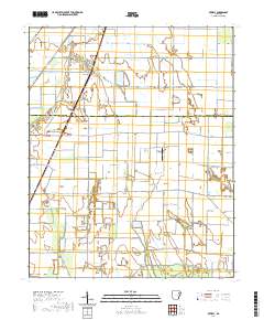 USGS US Topo 7.5-minute map for Otwell AR 2020 – American Map Store