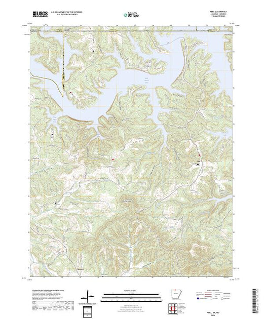 US Topo 7.5-minute map for Peel ARMO – American Map Store
