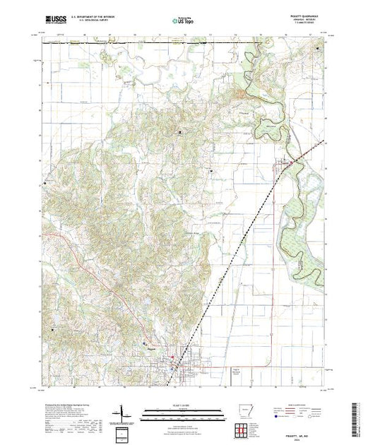 US Topo 7.5-minute map for Piggott ARMO – American Map Store