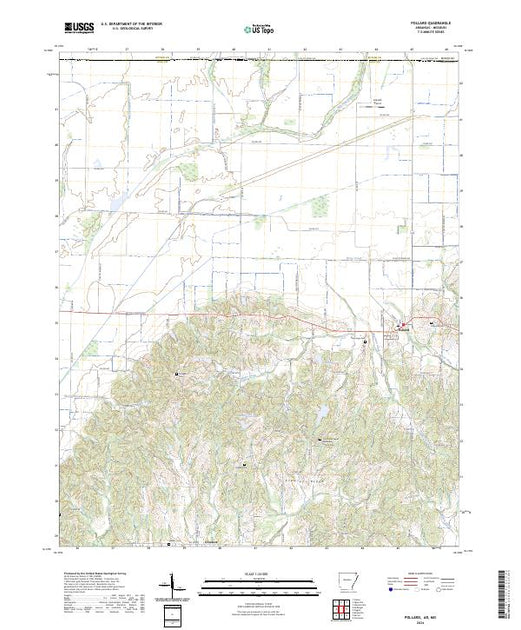 US Topo 7.5-minute map for Pollard ARMO – American Map Store