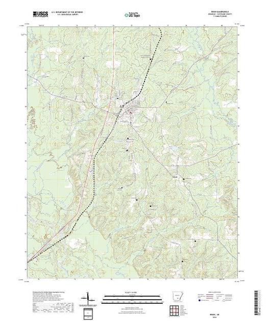 US Topo 7.5-minute map for Rison AR – American Map Store