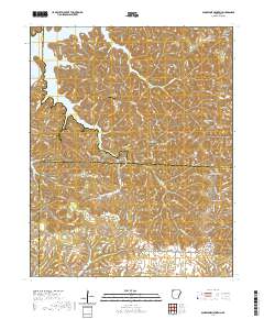 USGS US Topo 7.5-minute map for Sandstone Mountain AR 2020 – American ...