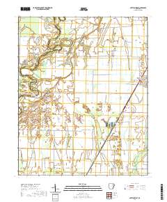 USGS US Topo 7.5-minute map for Swifton West AR 2020 – American Map Store