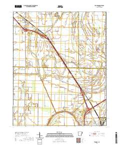 USGS US Topo 7.5-minute map for Tyronza AR 2020 – American Map Store