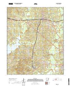 USGS US Topo 7.5-minute map for Waldo AR 2020 – American Map Store