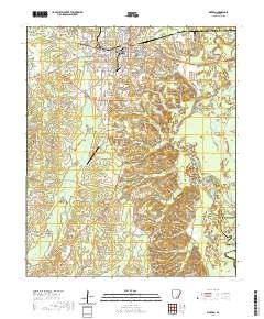 USGS US Topo 7.5-minute map for Warren AR 2020 – American Map Store