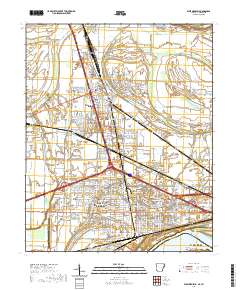 USGS US Topo 7.5-minute map for West Memphis ARTN 2020 – American Map Store