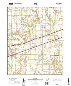 USGS US Topo 7.5-minute map for Wheatley AR 2020 – American Map Store