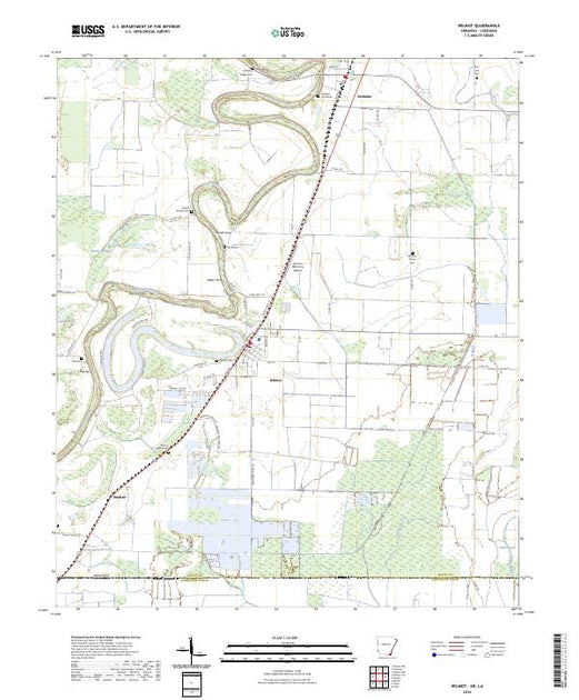 US Topo 7.5-minute map for Wilmot ARLA – American Map Store