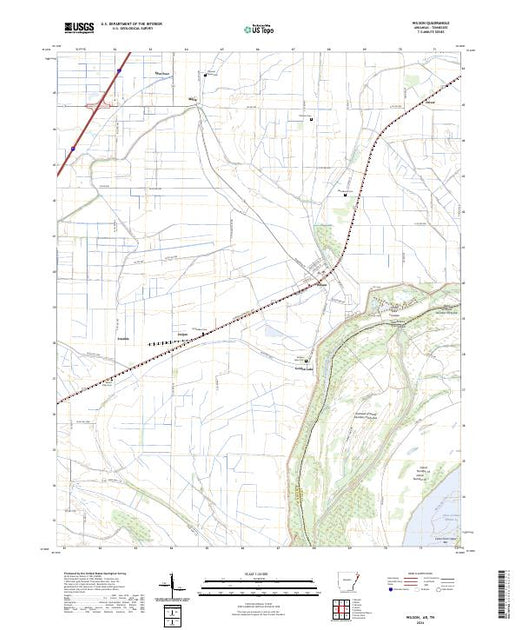 US Topo 7.5-minute map for Wilson ARTN – American Map Store