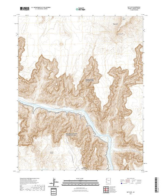 US Topo 7.5-minute map for Bat Cave AZ – American Map Store
