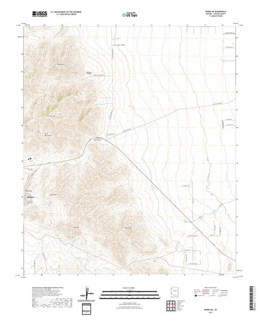 USGS US Topo 7.5-minute map for Bisbee NE AZ 2021 – American Map Store