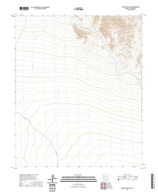 US Topo 7.5-minute map for Charlie Died Tank AZ – American Map Store