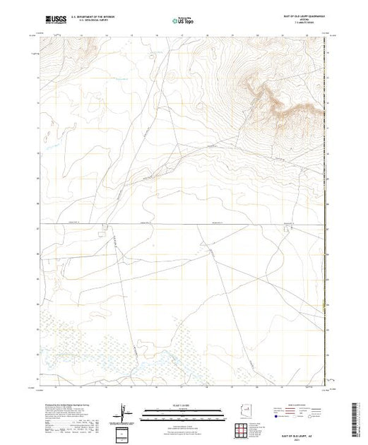 US Topo 7.5-minute map for East of Old Leupp AZ – American Map Store
