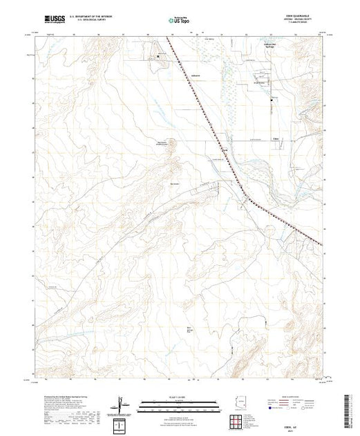 US Topo 7.5-minute map for Eden AZ – American Map Store