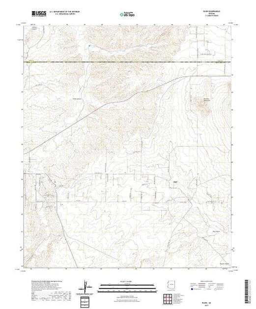 US Topo 7.5-minute map for Elgin AZ – American Map Store