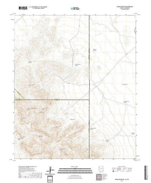 US Topo 7.5-minute map for Engine Mountain AZNM – American Map Store