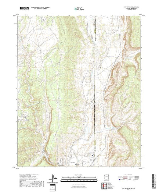 US Topo 7.5-minute map for Fort Defiance AZNM – American Map Store