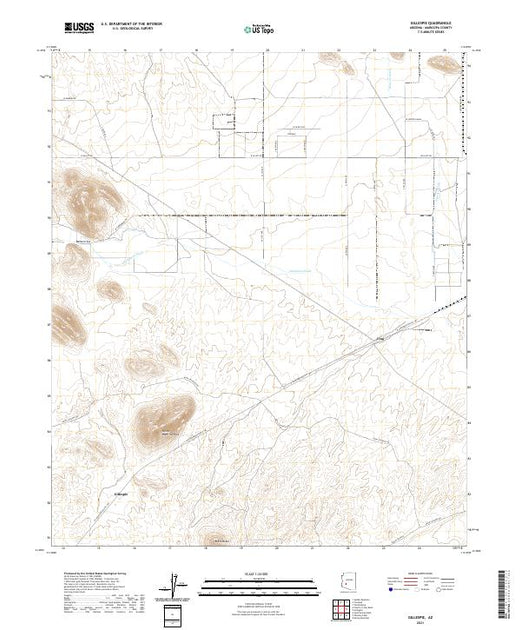 US Topo 7.5-minute map for Gillespie AZ – American Map Store