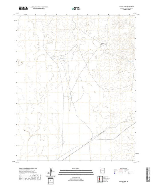 US Topo 7.5-minute map for Higgins Tank AZ – American Map Store