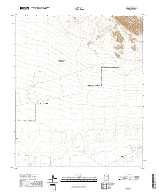 USGS US Topo 7.5-minute map for Kofa AZ 2021 – American Map Store