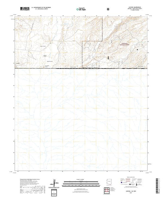 US Topo 7.5-minute map for Lochiel AZSON – American Map Store