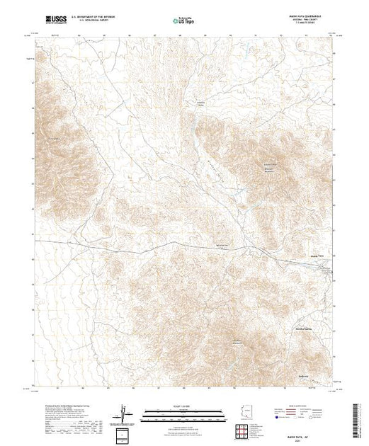 US Topo 7.5-minute map for Maish Vaya AZ – American Map Store
