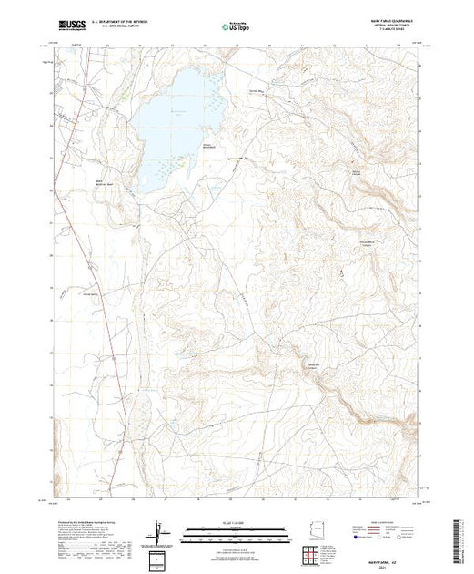 US Topo 7.5-minute map for Many Farms AZ – American Map Store