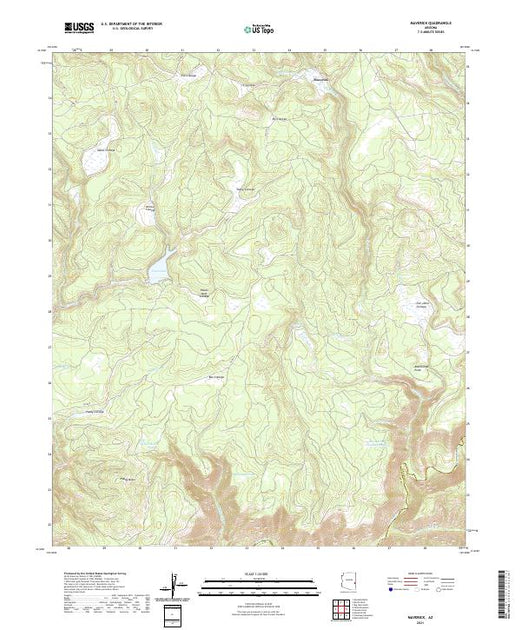 US Topo 7.5-minute map for Maverick AZ – American Map Store