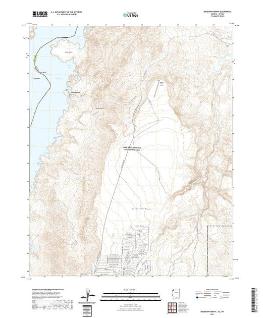 US Topo 7.5-minute map for Meadview North AZNV – American Map Store