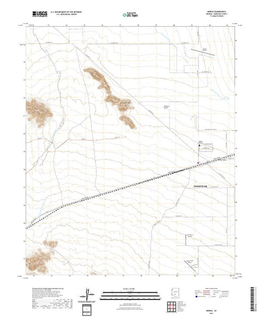US Topo 7.5-minute map for Mobile AZ – American Map Store