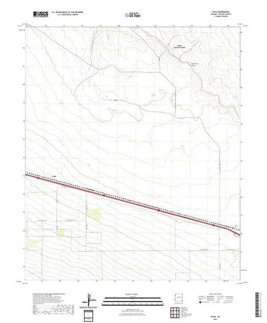 US Topo 7.5-minute map for Olga AZ – American Map Store