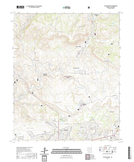 US Topo 7.5-minute map for Payson North AZ – American Map Store