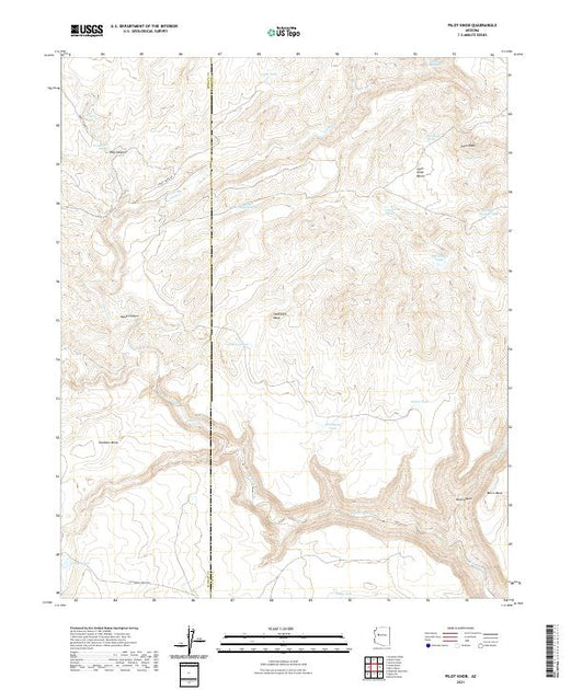 US Topo 7.5-minute map for Pilot Knob AZ – American Map Store
