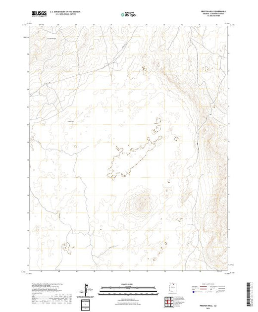 US Topo 7.5-minute map for Preston Well AZ – American Map Store