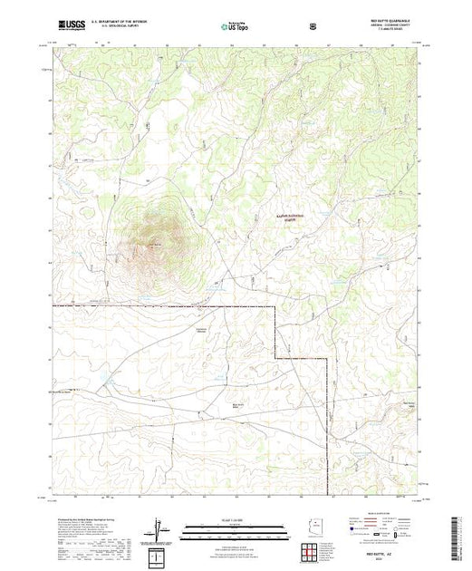 US Topo 7.5-minute map for Red Butte AZ – American Map Store