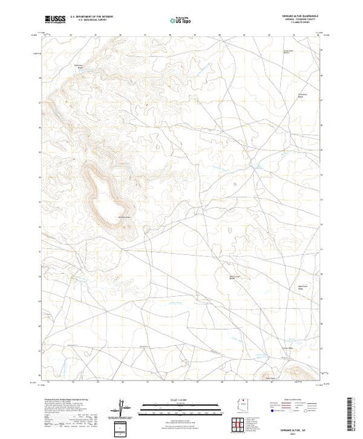 US Topo 7.5-minute map for Shinumo Altar AZ – American Map Store
