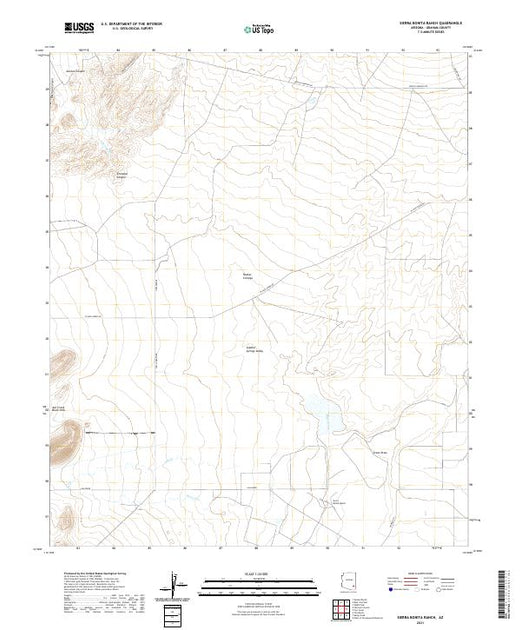 US Topo 7.5-minute map for Sierra Bonita Ranch AZ – American Map Store