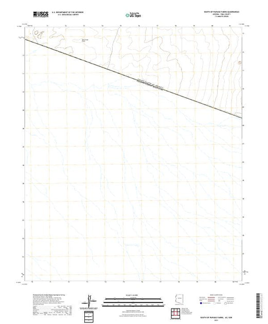 US Topo 7.5-minute map for South of Papago Farms AZSON – American Map Store