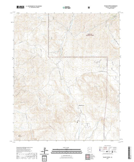 US Topo 7.5-minute map for Walnut Grove AZ – American Map Store