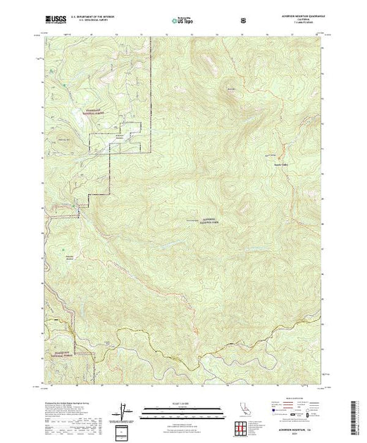 California USGS Topographic Maps – American Map Store