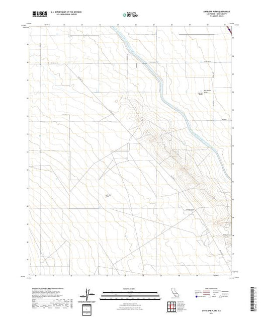 US Topo 7.5-minute map for Antelope Plain CA – American Map Store