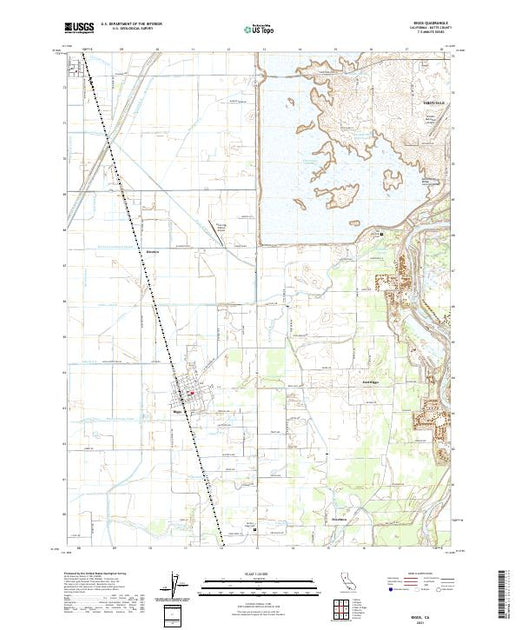 US Topo 7.5-minute map for Biggs CA – American Map Store