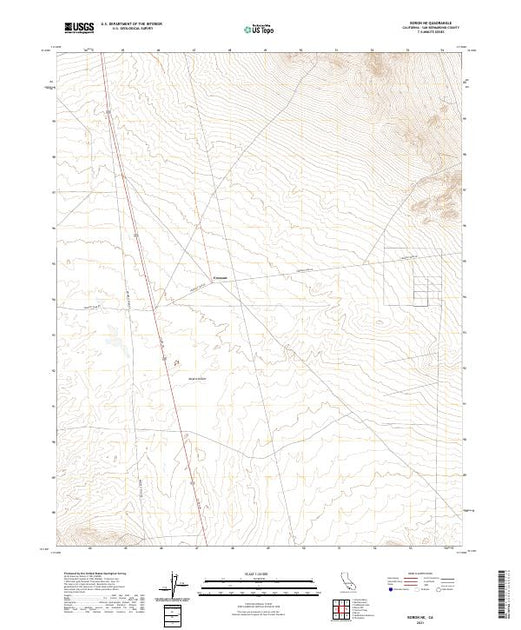 US Topo 7.5-minute map for Boron NE CA – American Map Store