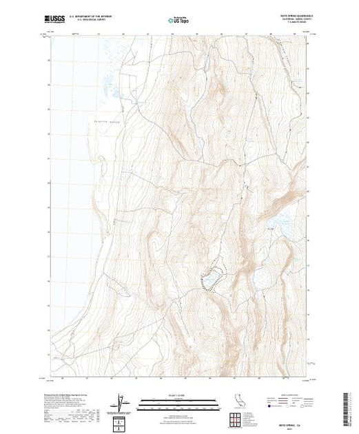 US Topo 7.5-minute map for Boyd Spring CA – American Map Store